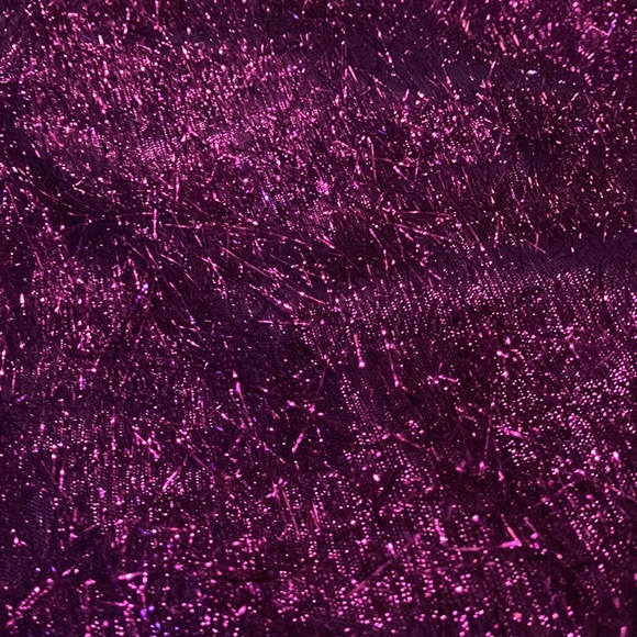 Party Supplies | 3 Yards Of Purple Nylon With Furry Mylar Strands ...
